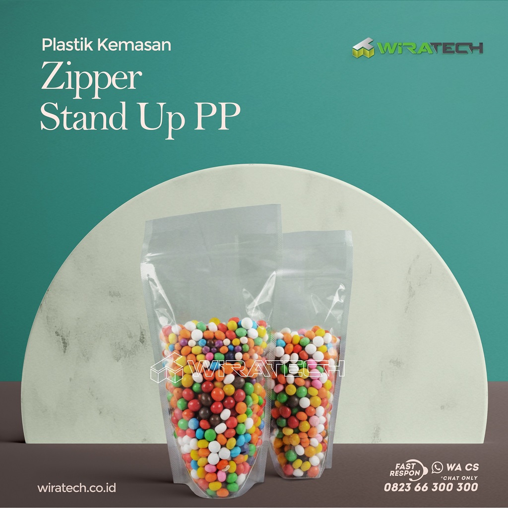 Jual Zipper Stand Up PP - Plastik Zipper PP Stand Up Termurah 2021