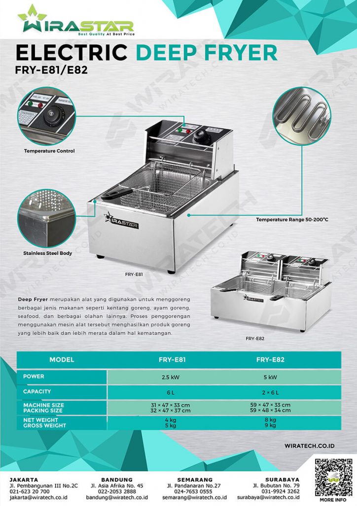 Electric Deep Fryer WS-81 - Penggorengan Elektrik
