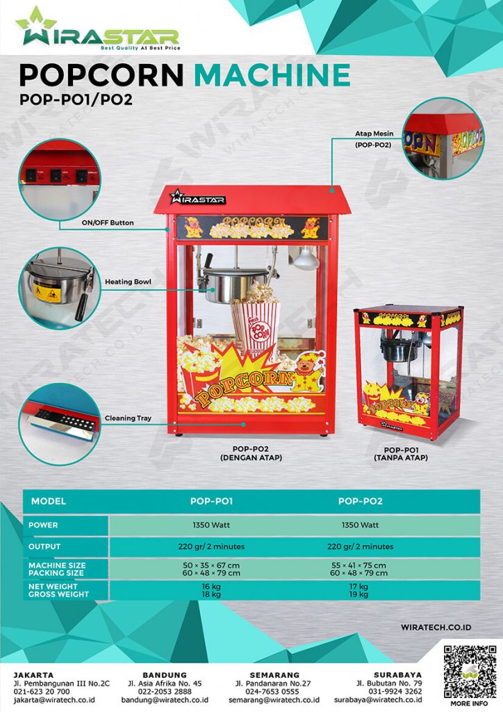 Mesin Popcorn POP-PO2 - Popcorn Maker - Mesin Popcorn