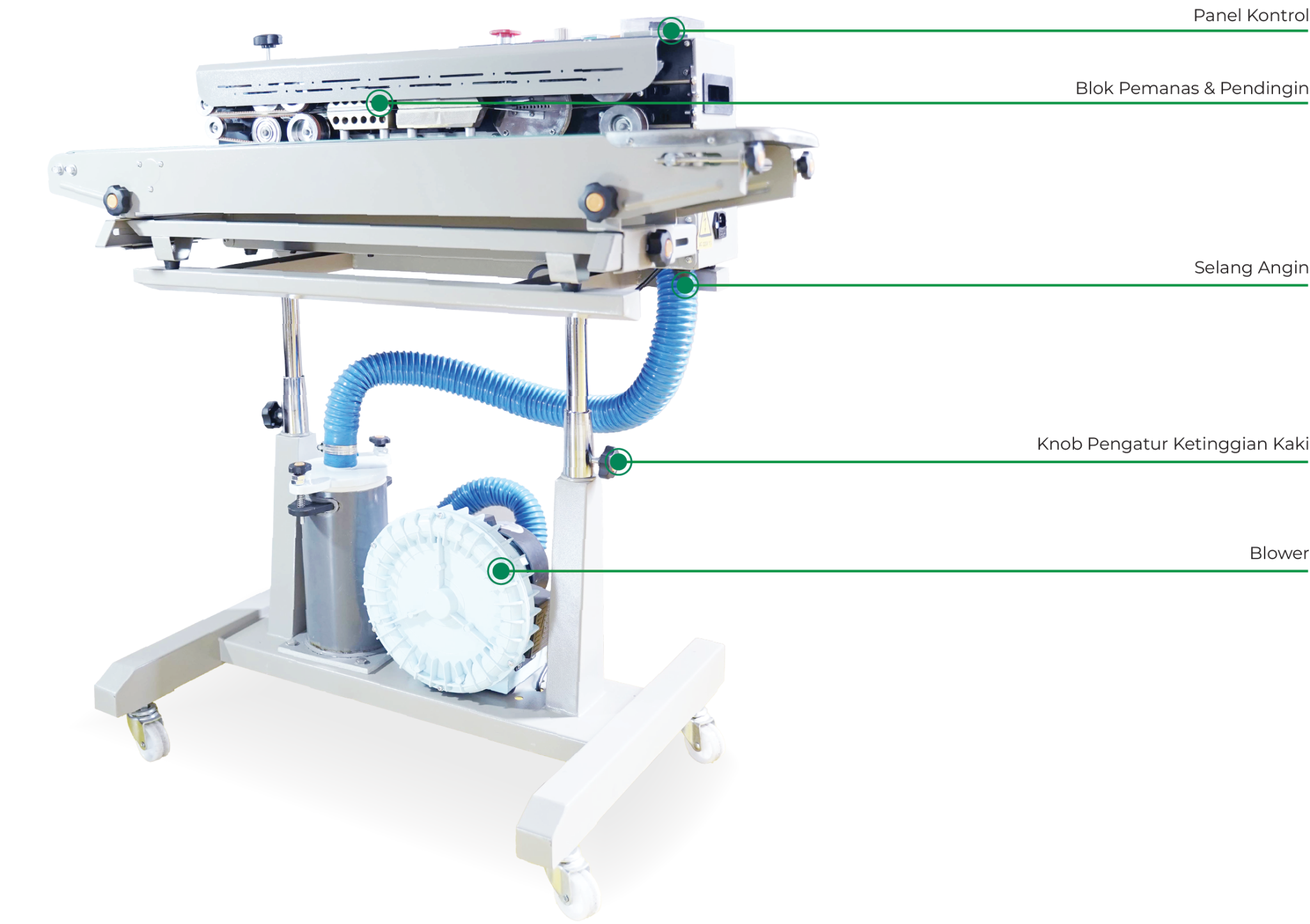 Continuous Sealer with Gas Blower SF150G